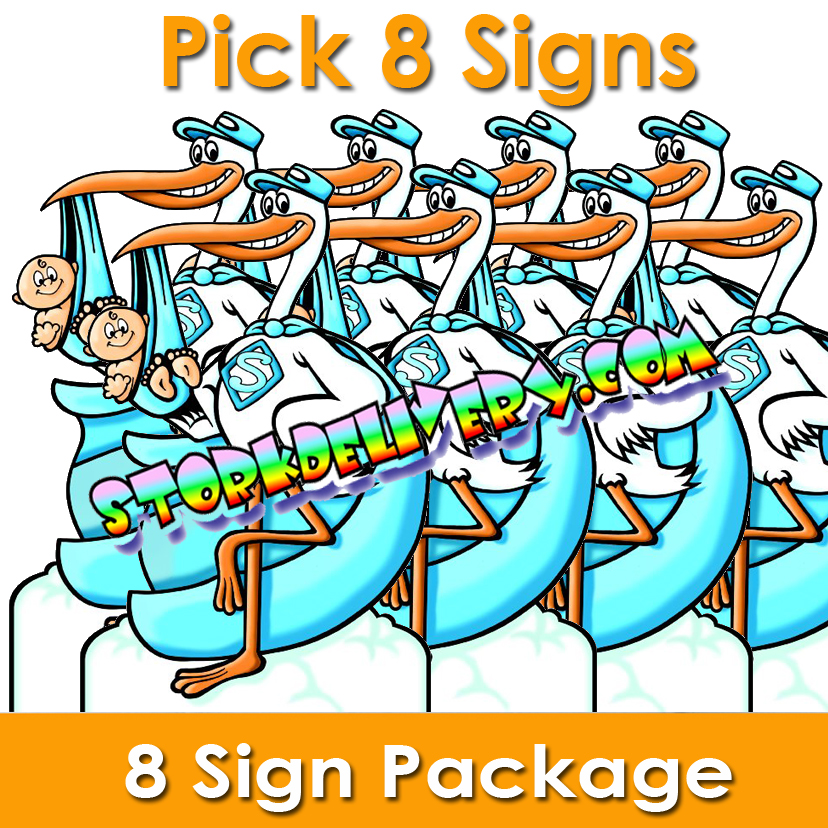 Stork Sign Business - Signs made by Storkdelivery.com - 8 Signs ...